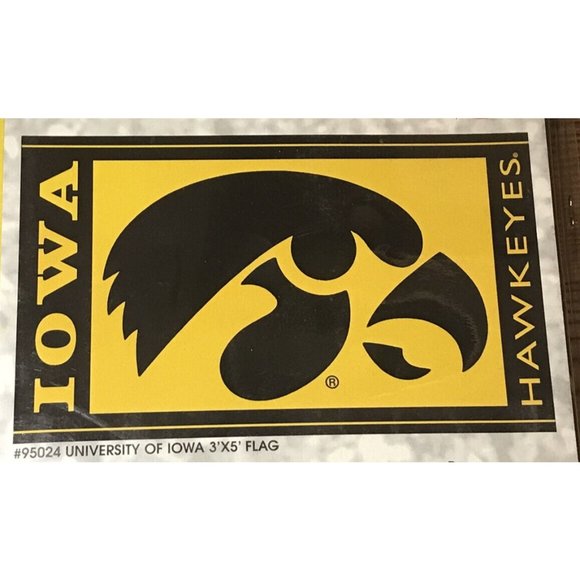 NCAA | Wall Decor | Iowa Hawkeyes Yellow Black 3x5 Flag Outdoor House ...